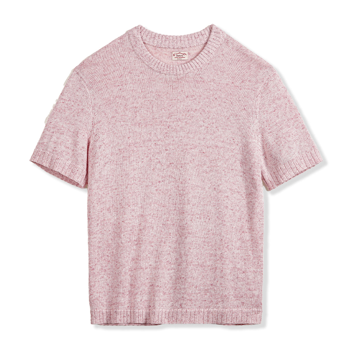 MACHO PINK メランジニットクルーネックTシャツ – Karakubuy