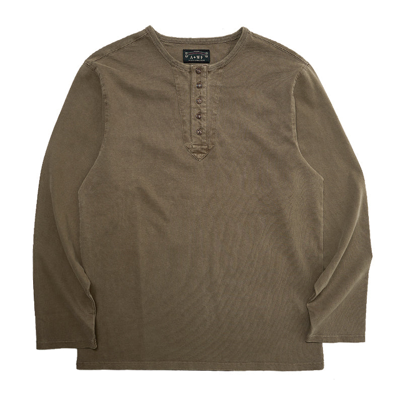 選べる3タイプ 改良型コットンヘンリーネックロンT – Karakubuy
