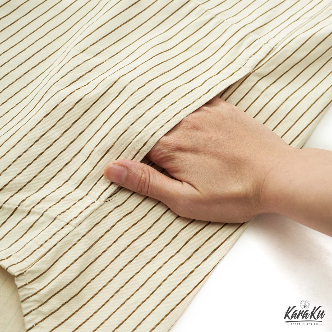 ベースボールストライプ半袖シャツ – Karakubuy