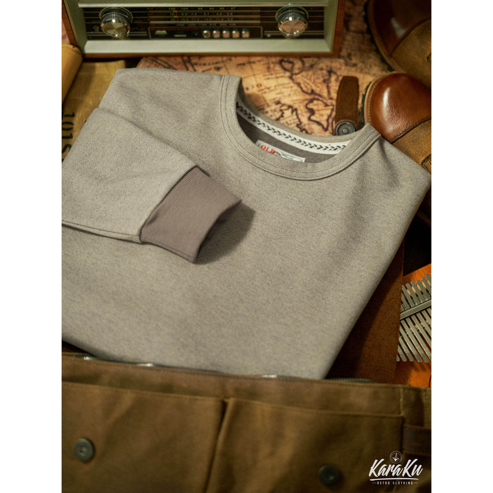 微起毛 袖配色切り替えニットスウェット – Karakubuy