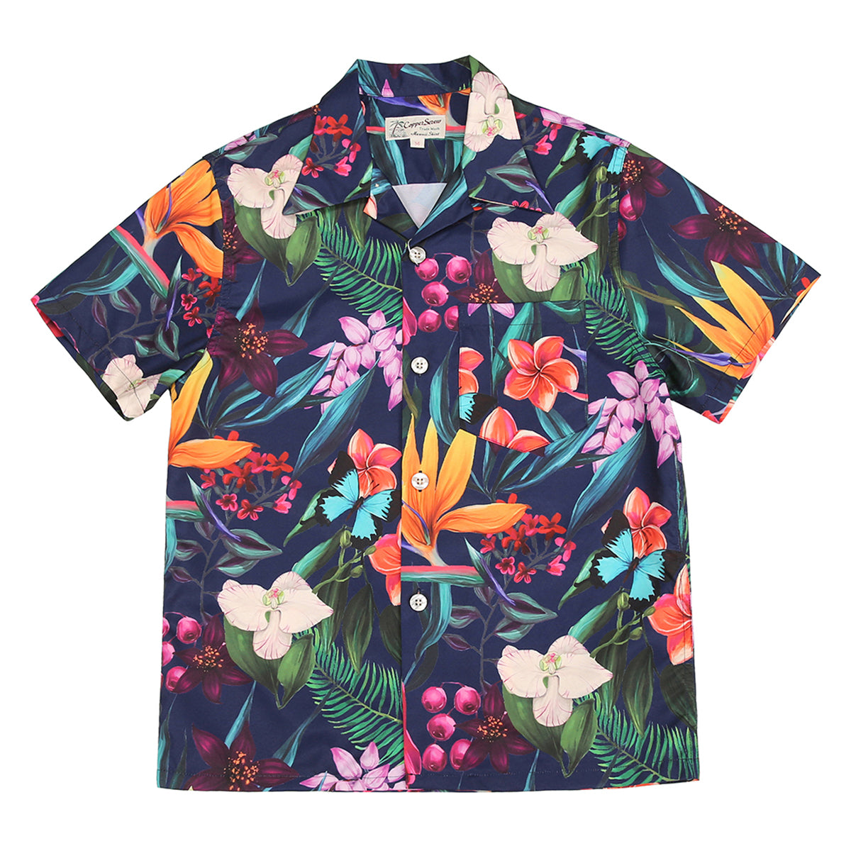 トロピカルフラワー総柄アロハシャツ – Karakubuy