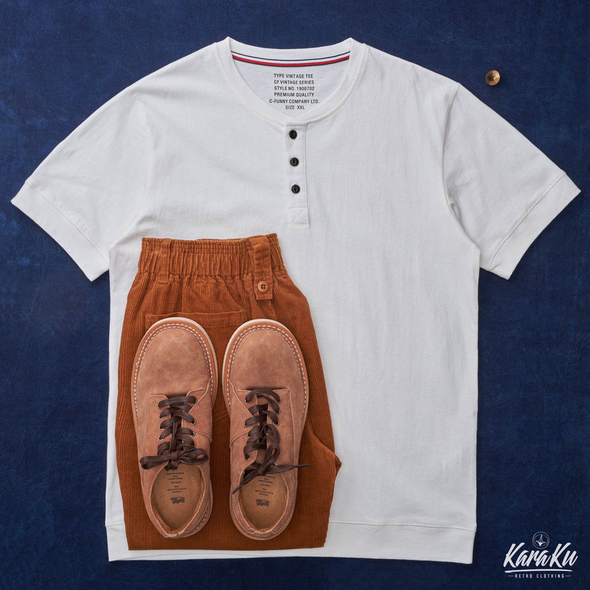 220gヘビーウェイト 綿麻ヘンリーTシャツ – Karakubuy